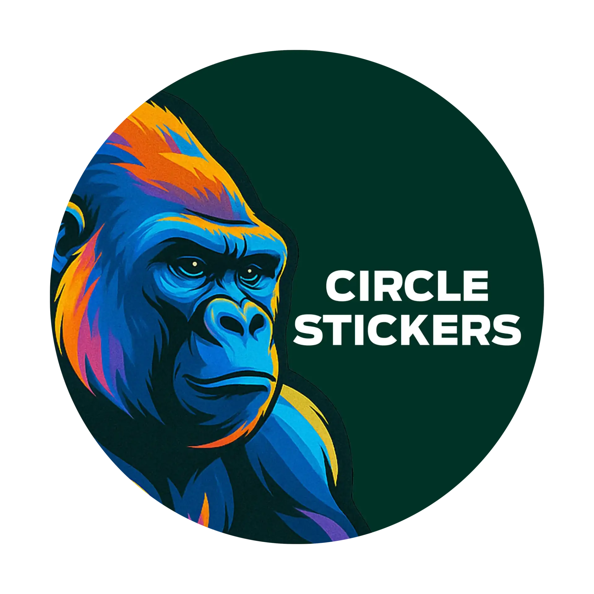 Custom circle stickers - your personalised design. - Silverback Designs